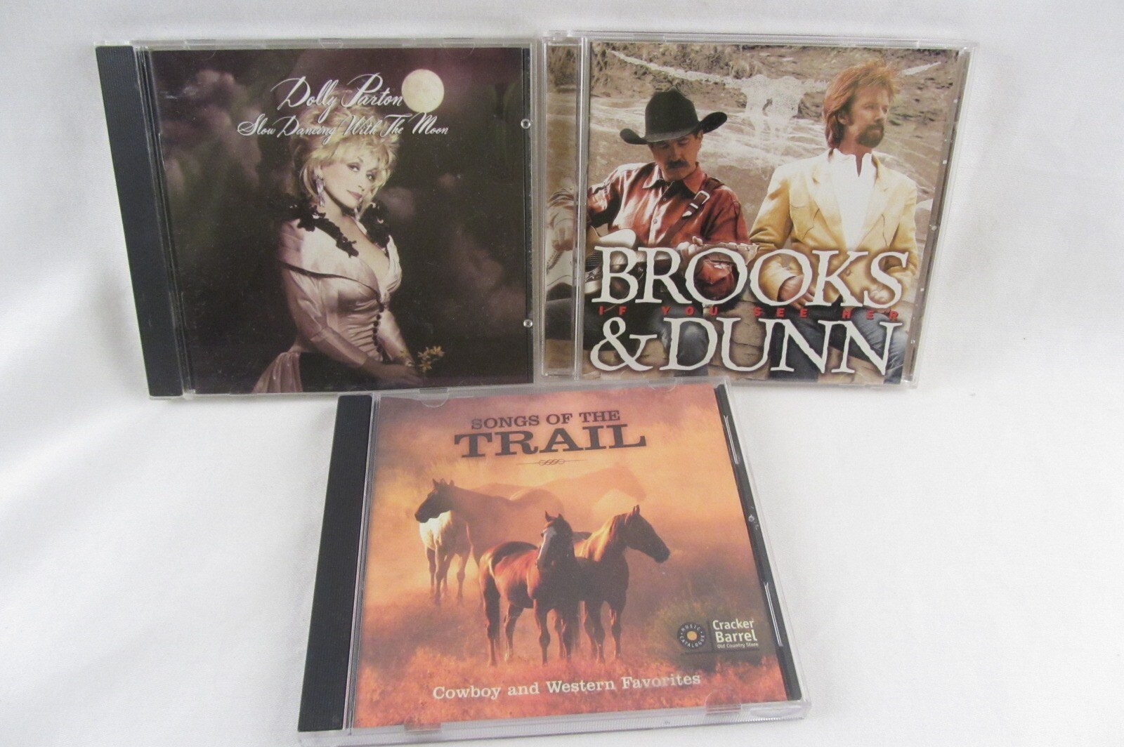 3x CD - Songs of The Trail Cracker Barrel / Brooks & Dunn 5 / Dolly ...
