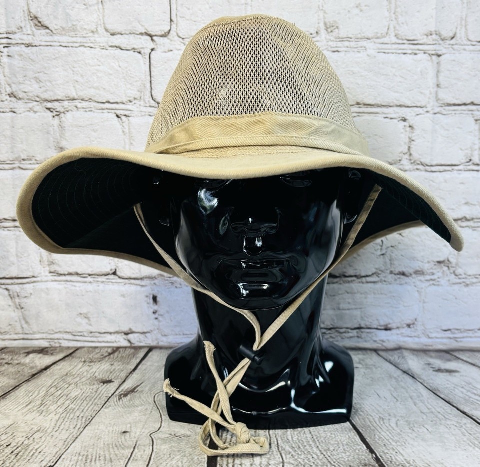 Dorfman Pacific DPC Solarweave Khaki Mesh Sun Hat Outdoor Garden Size ...