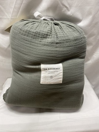 The Citizenry King Duvet Set in Green | eBay