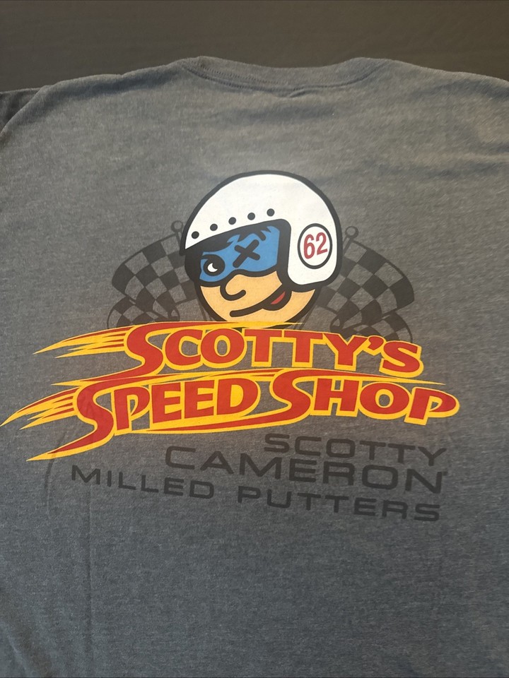 Scotty Cameron Johnny Racer Speed Shop CT Gray T-shirt SS / XL / NEW | eBay