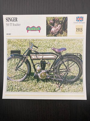 CARTE FICHE MOTO collection ATLAS SINGER 500 TT ROADSTER | eBay