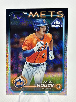 COLIN HOUCK 2024 Topps Pro Debut RC /175 Sparkle Foil #PD-180 Mets | eBay