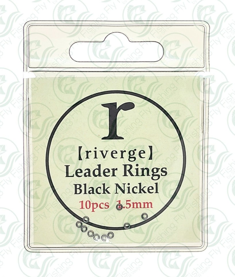 Riverge LEADER RINGS Silver Black SEAGUAR Fluorocarbon Tippet DROPPER ...