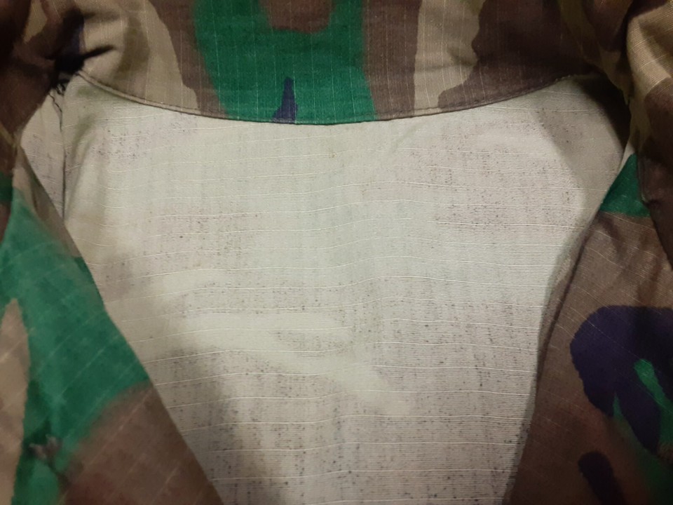 VTG 70s 80s US Army Military ? RDF ERDL Camo Camouflage Poplin Shirt ...