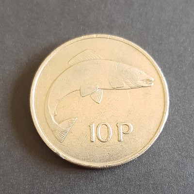 Old Irish Ireland Large 10p Ten Pence Coin Available Dates 1969 - 1985 ...