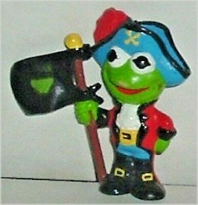 MUPPETS KERMIT Frog as Pirate PVC Figure 2.5", 1989 Applause | eBay