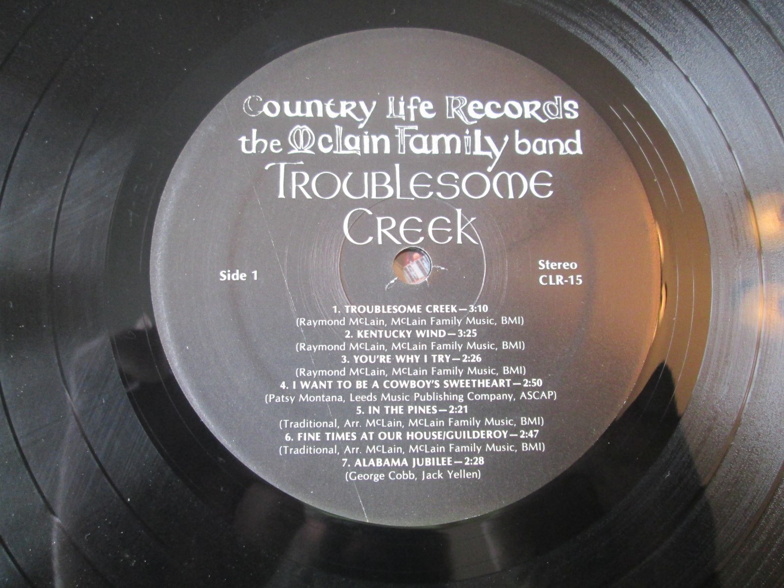 The McLain Family Band Troublesome Creek LP CLR-15 Private Press EX/NM ...