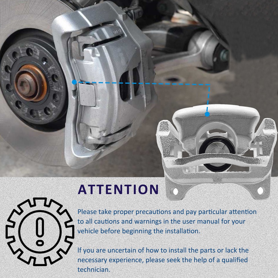 Front Disc Brake Calipers w/ Bracket Pair 2 for Ford F-150 Expedition ...