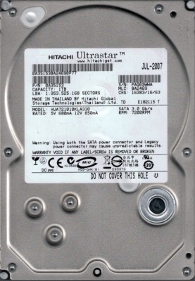Hitachi HUA721010KLA330 P/N: 0A35153 MLC: BA2469 1TB | eBay