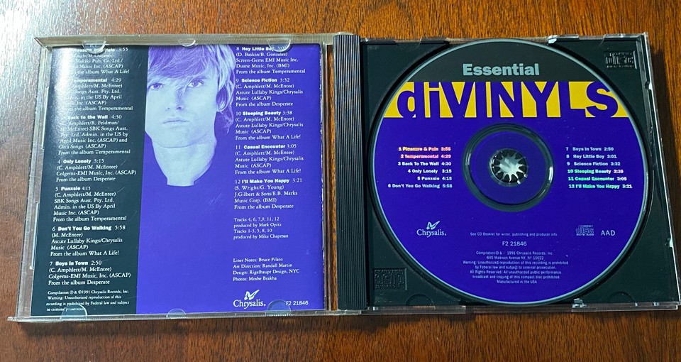 Essential Divinyls by DiVinyls (CD, 1991, Chrysalis Records ...