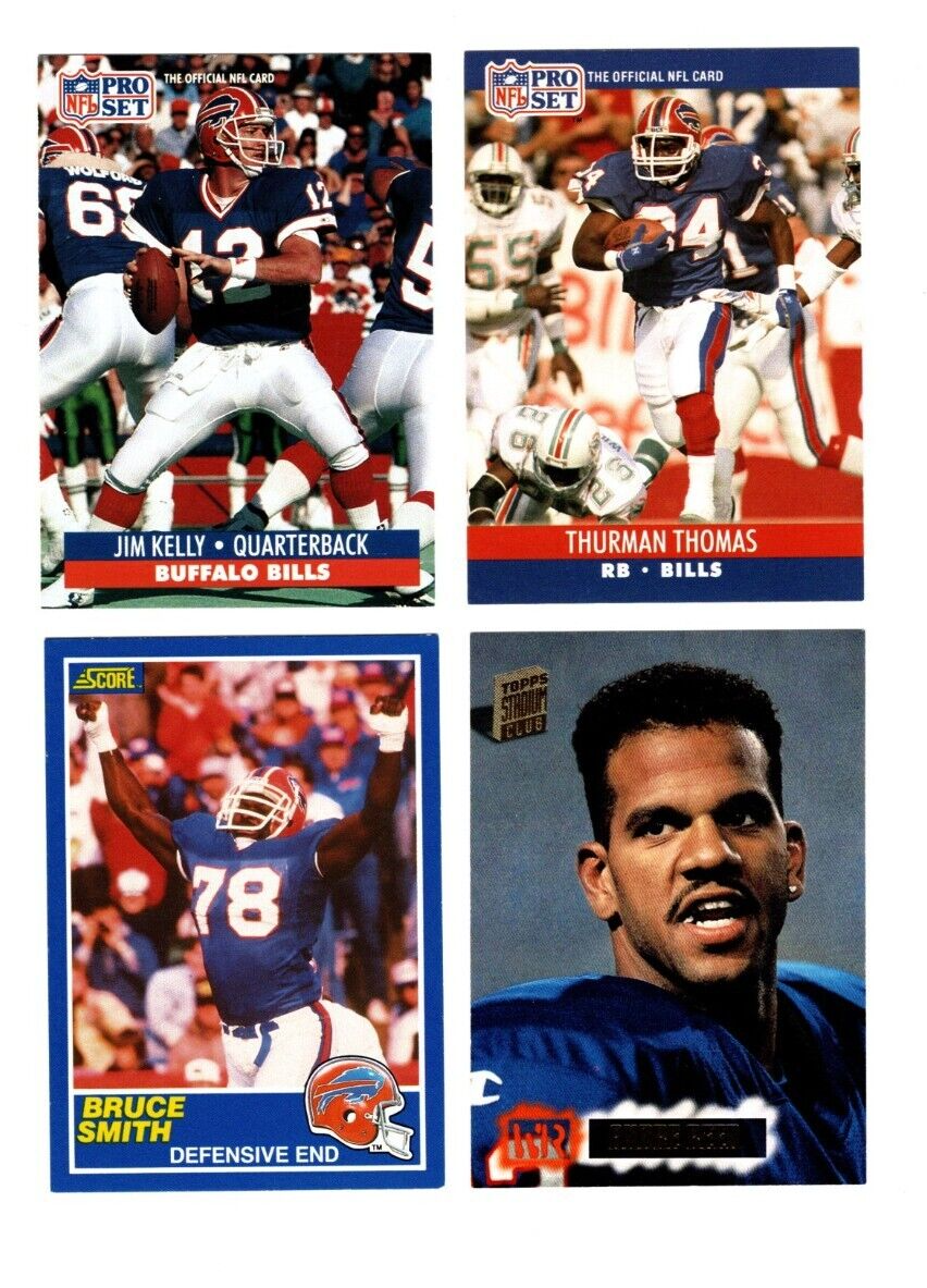 1989 to 1995 BUFFALO BILLS lot NM MT--B.Smith, T.Thomas, J.Kelly, A ...