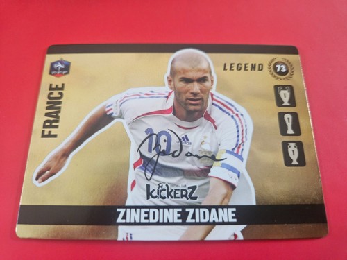 EXTREMELY RARE SWEDISH KICKERZ 2016 ZINEDINE ZIDANE FRANCE LEGEND CARD ...
