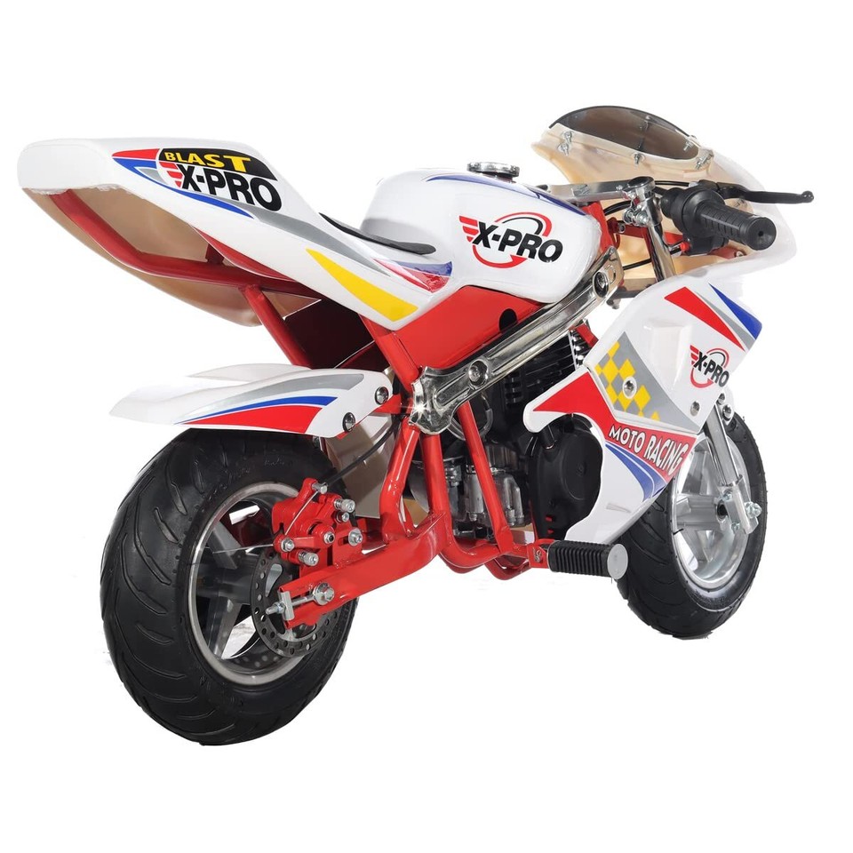 X-PRO 40cc Pocket Bike Gas Powered 4 Stroke Kids Mini Bike Off Road ...