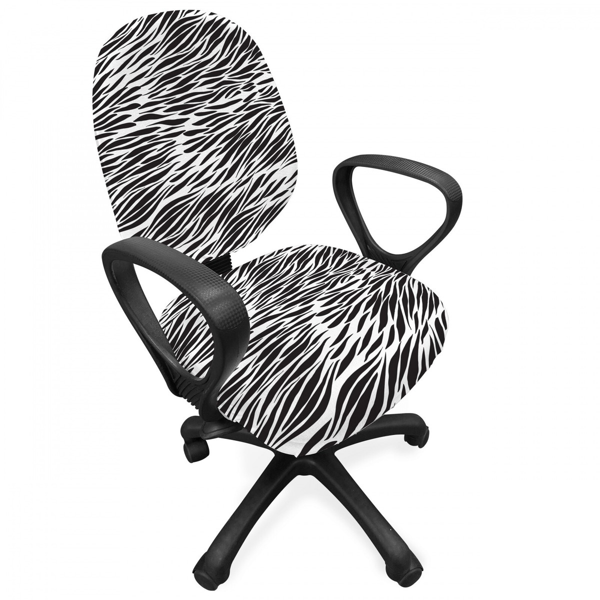 Zebra Black And White Task Chairs