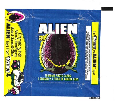 1979 Topps Alien Trading Card Wrapper Sigourney Weaver Tom Skerritt | eBay