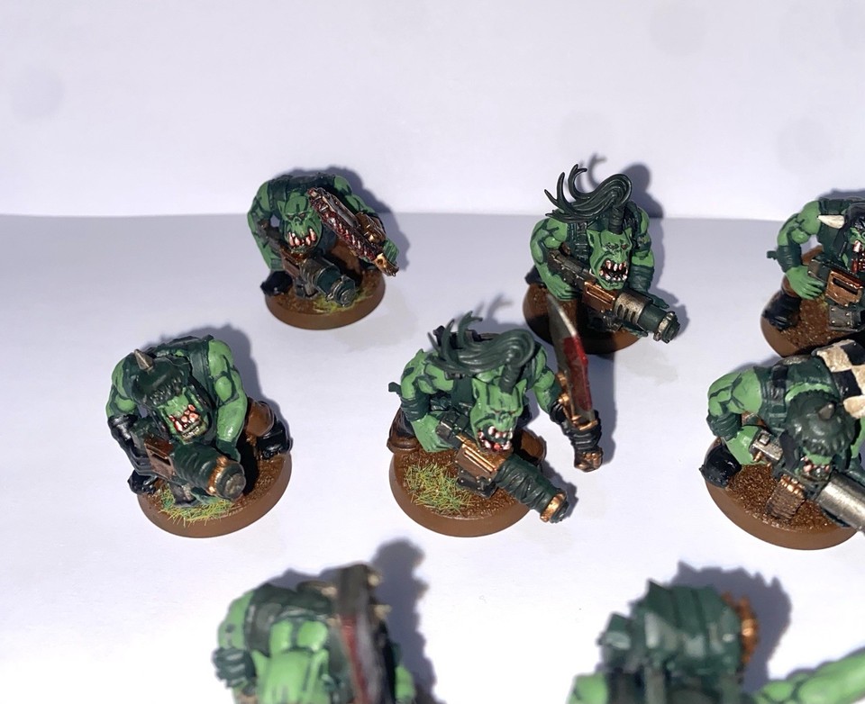 Ork Boyz Squad x 10 with Shootas Warhammer 40k | eBay