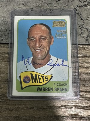 2001 Team Topps WARREN SPAHN #205 Legends On Card Autograph Auto ...