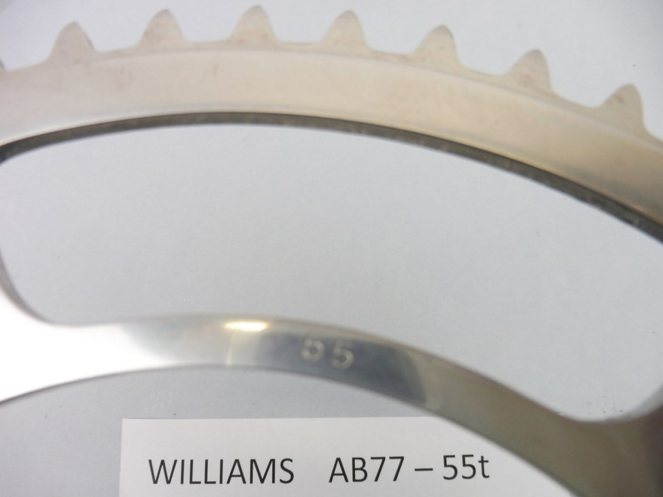 Williams AB77 Chainring - 55 Tooth ( PCD 151 ) NOS L'eroica bicycle ...