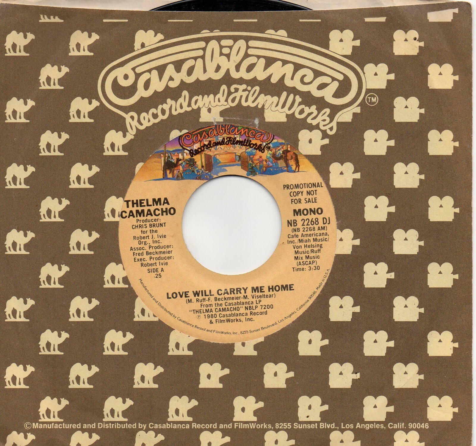 THELMA CAMACHO - LOVE WILL CARRY ME HOME (MONO)/(STEREO) (PROMO) | eBay