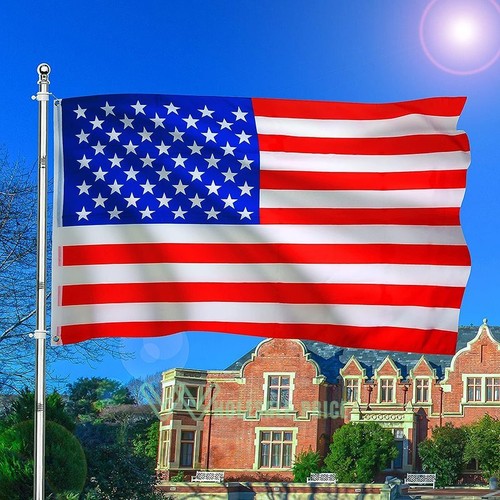 US American Flag 4x6ft 3x5ft Luxury Embroidered United States Flag ...