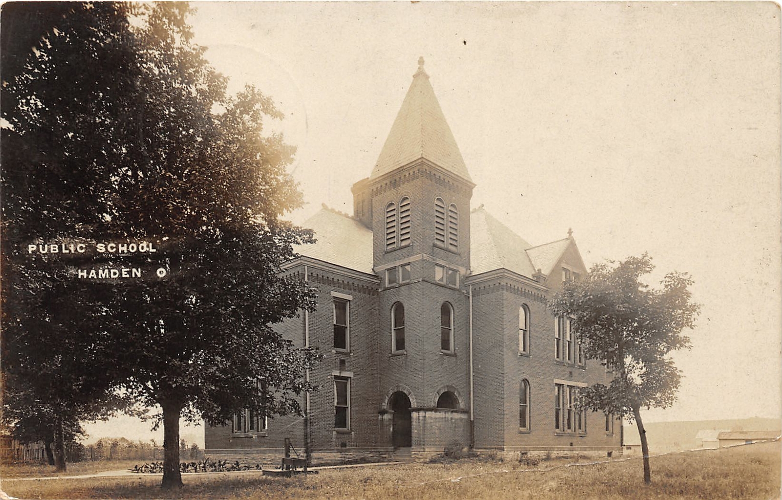 G29/ Hamden Ohio RPPC Postcard 1910 Public School Building | eBay