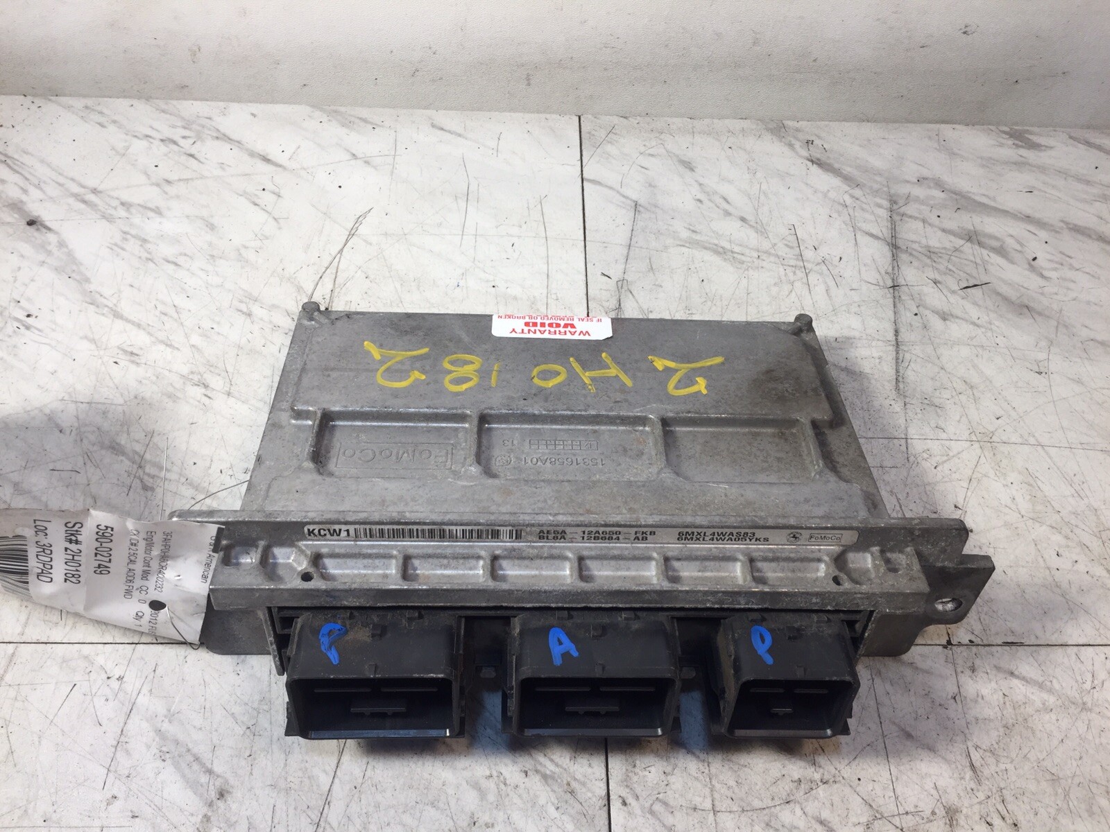 2012 Ford Fusion 2.5 Engine Computer Ecu Ecm Pcm Control Module | eBay
