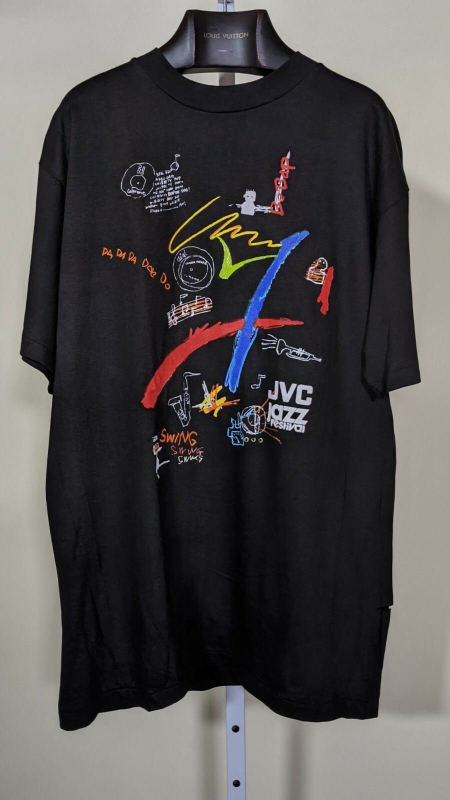 Jean Michel-Basquiat Graphic JVC Jazz Festival 1990 Deadstock T Shirt ...