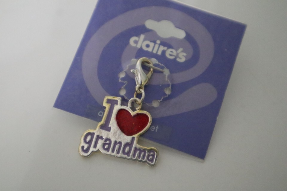 M2 I love grandma clip on charm for bracelet Claire's jewelry | eBay UK