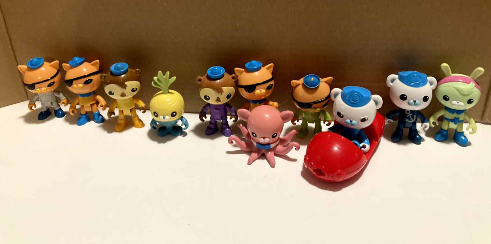 Lot of 12 Octonauts toys, Kwazii, Turnip, Octopus, Shellington ...