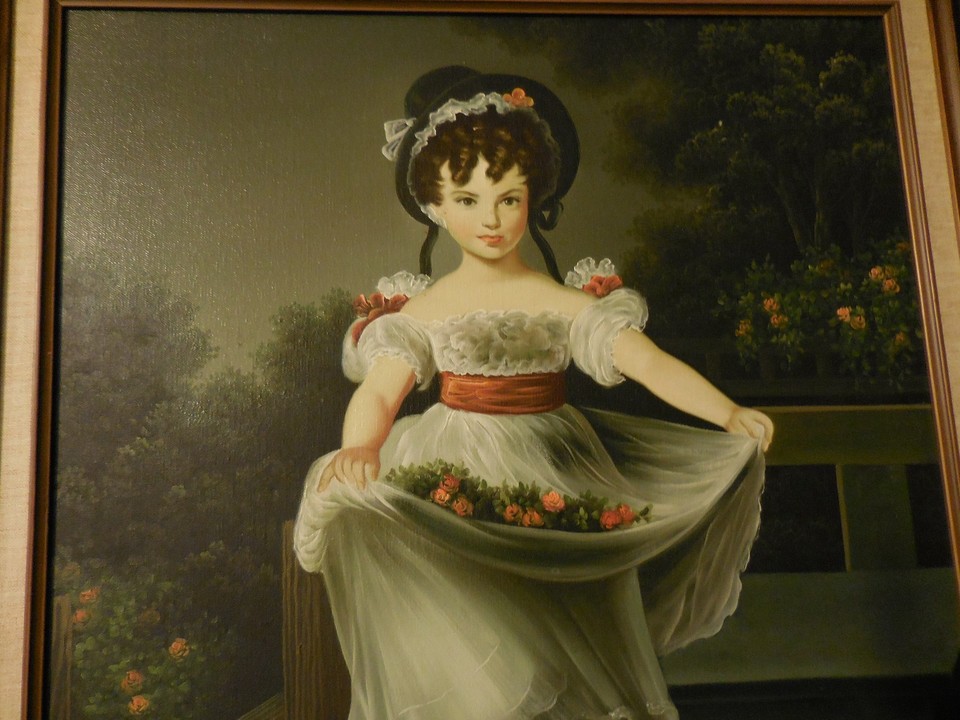 Original Oil on Canvas Painting of Victorian Miss Murray by Sir Thomas ...
