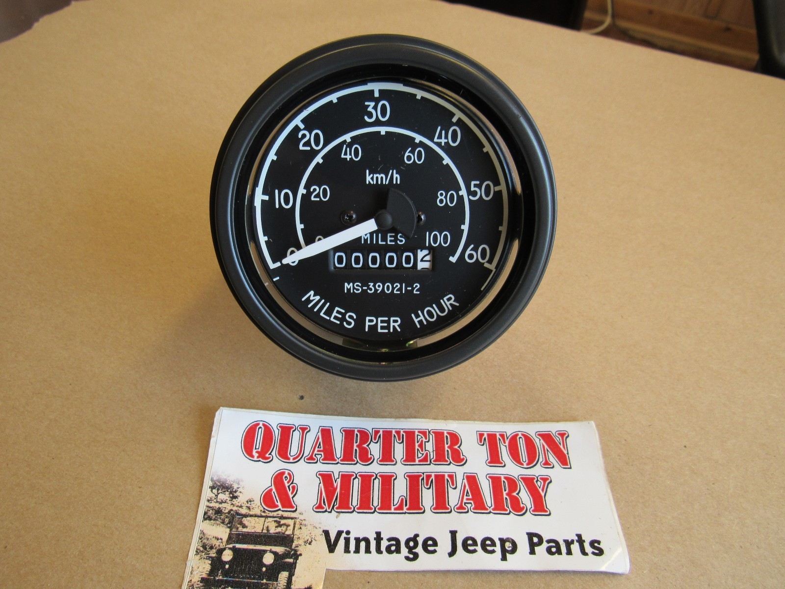 Speedometer Military Over seas style Fits Willys jeep M38 M38A1 M170 ...