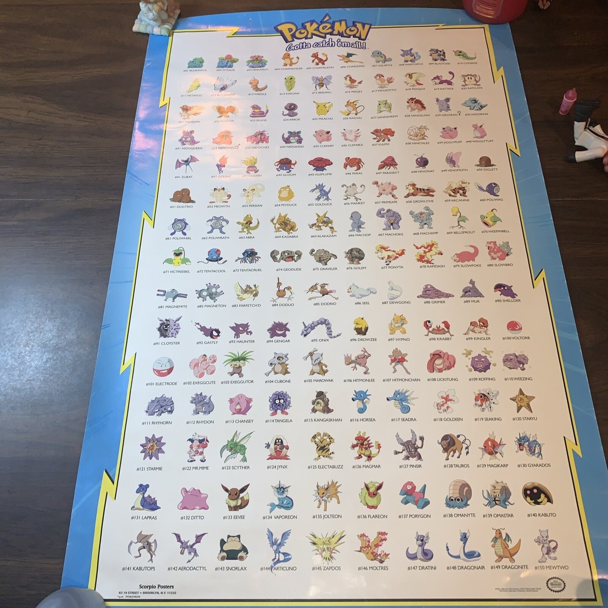 Pokemon Evolution Chart Original 150 NDS Card Strap Pokemon Ultimate