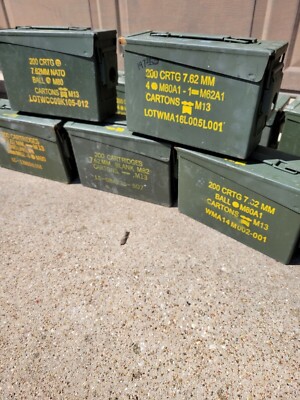 Ammo Can 30 Cal 7.62 M13 200 round Genuine Military Surplus | eBay
