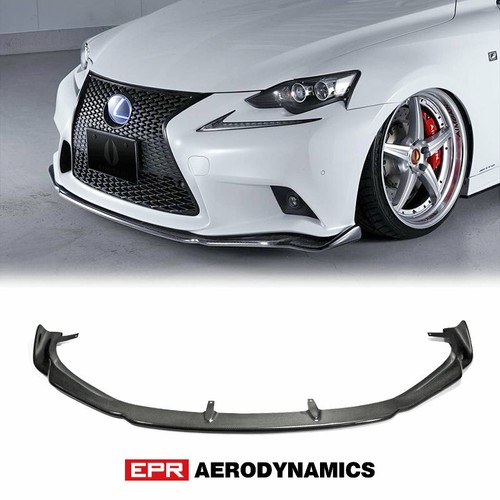 For Lexus IS250 AIM Style Type 1 Carbon Fiber Front Bumper lip Exterior ...