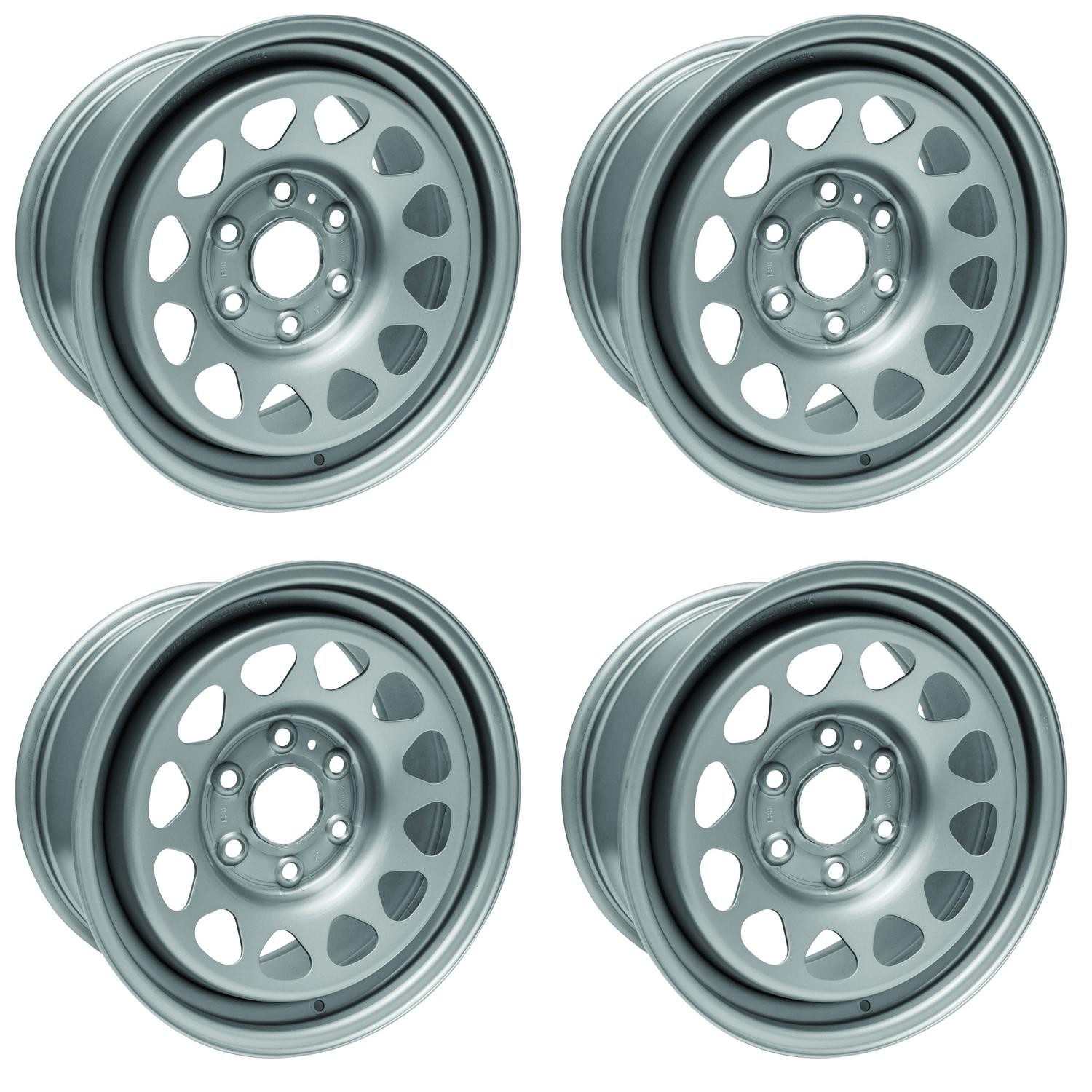 Set of 4 Grey Steel 17inch 6x139.7 17x8 Wheel Rims for 2001+ Chevrolet ...