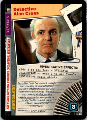 X-Files 101361 CCG Detective Alan Cross | eBay