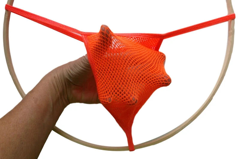 Men's G String CUSTOM Thong Stretchy Fish Net BACK STYLE CHOICE 15 ...