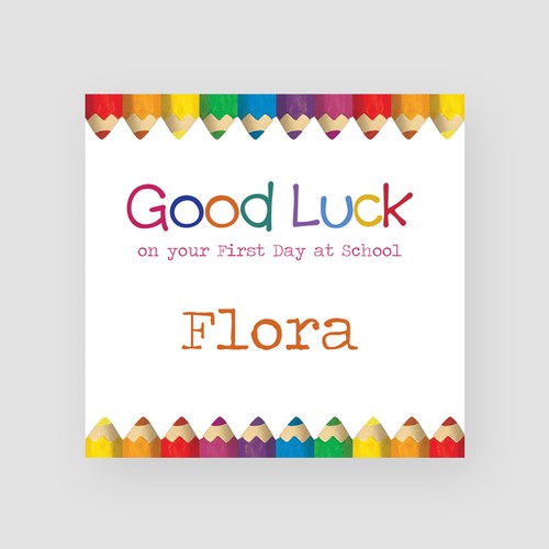 Personalised Handmade Good Luck School/Nursery Card - Son, Daughter ...