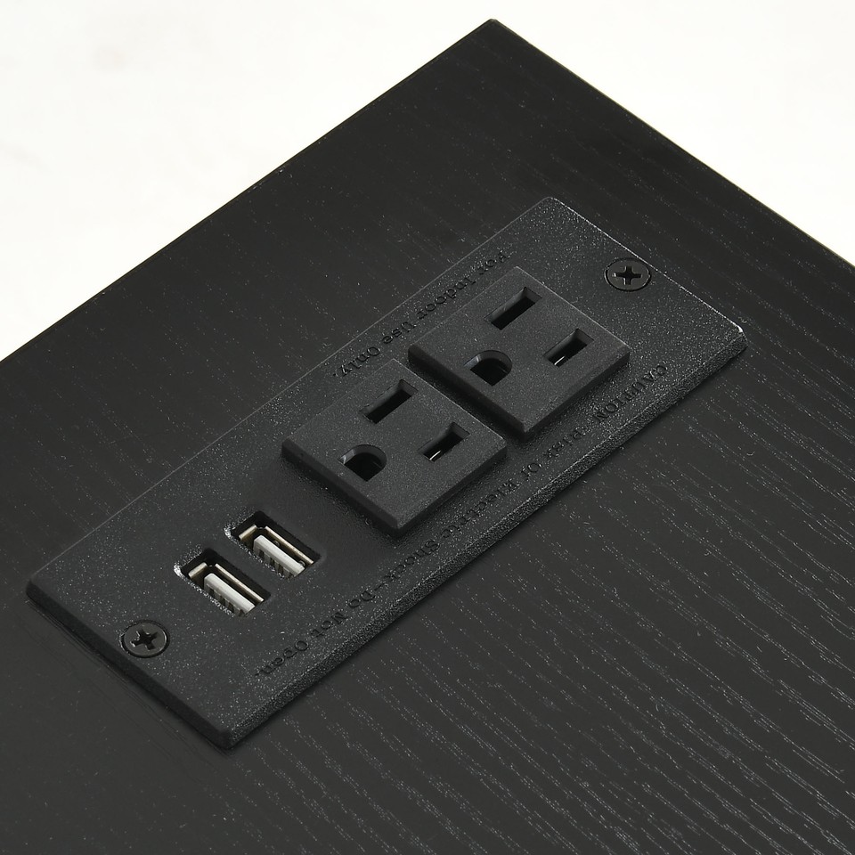 3-Drawer File Cabinet W/Charging Station Mobile Lockable Filing Cabinet ...