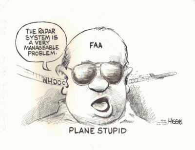 FAA Plane Stupid Chicago Sun-Times Newspaper Cartoon - 1995 art by Jack ...