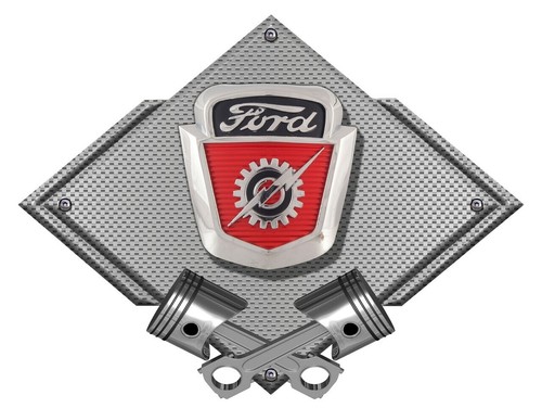 1954 - 1956 Ford F-100 F100 Truck Emblem Black Diamond Metal Sign - 25 ...