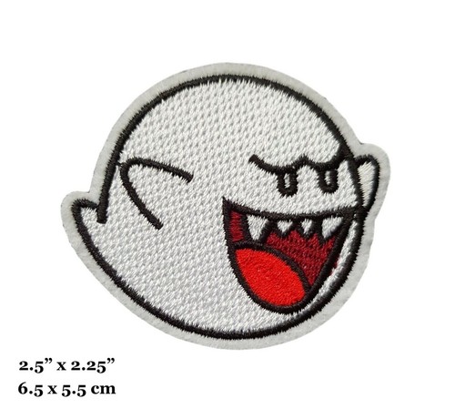 Super Mario's Boo Ghost Game Characters Embroidered Iron On Patch | eBay