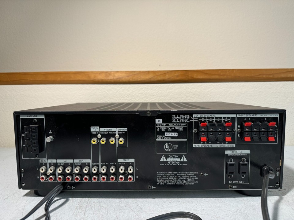 Sony STR-D990 Receiver HiFi Stereo Vintage Home Audio Phono 5 Channel ...