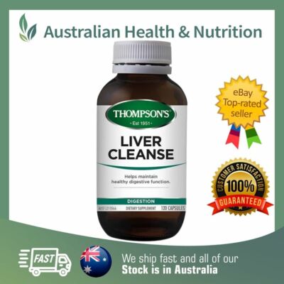 THOMPSON'S LIVER CLEANSE 120 CAPSULES // LIVER FUNCTION + FREE SAME DAY ...