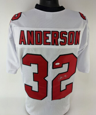 Jamal Anderson Signed Autographed Atlanta Falcons Custom Jersey (JSA ...
