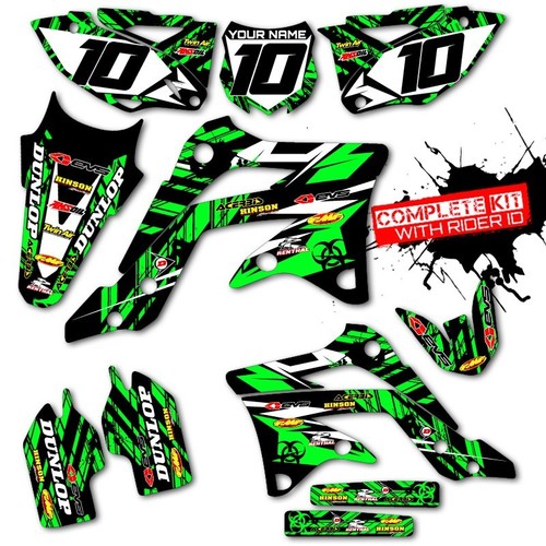 1992-1993 Kawasaki KX 125 250 KX125 KX250 Graphics Kit Island Strike ...