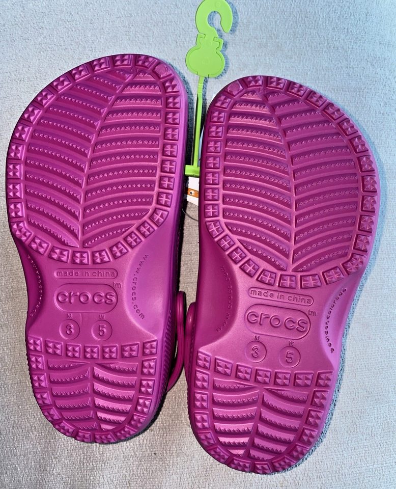 Authentic Crocs Adult Unisex Classic Orig Clogs Fuchsia Fun Sz W5/M3 ...