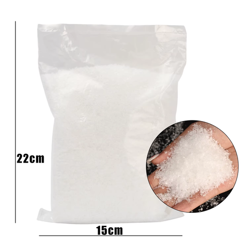 600/200G Artificial Snow Powder Christmas White Colorful Fluffy Fake ...