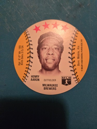 1976 MSA Discs - Hank Aaron #HAAR Isaly's/Sweet William for sale online ...