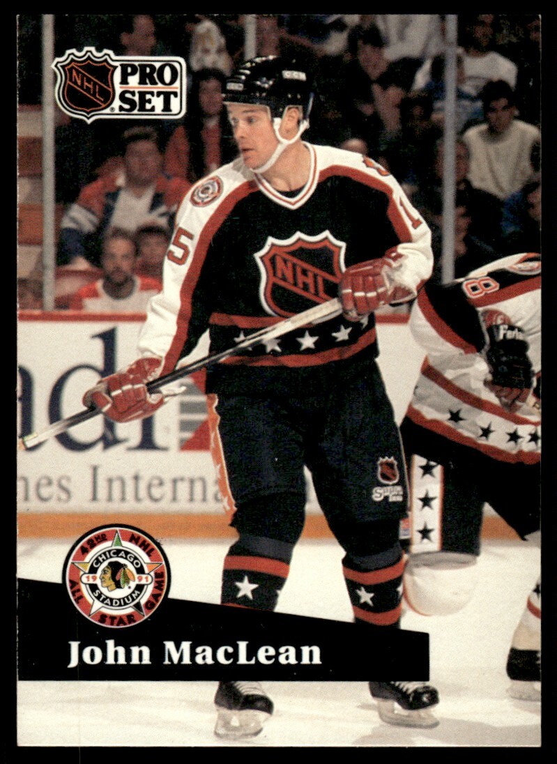 1991-92 Pro Set #307 John MacLean New Jersey Devils | eBay
